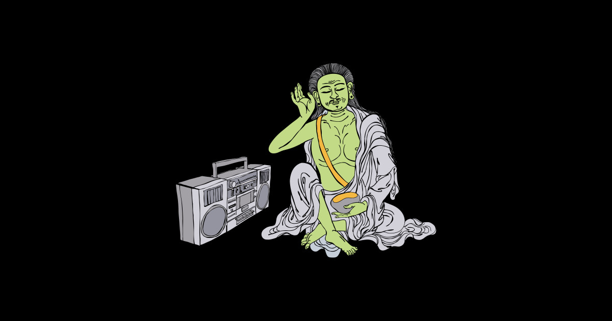 Milarepa's Boombox - Buddhism - Sticker | TeePublic