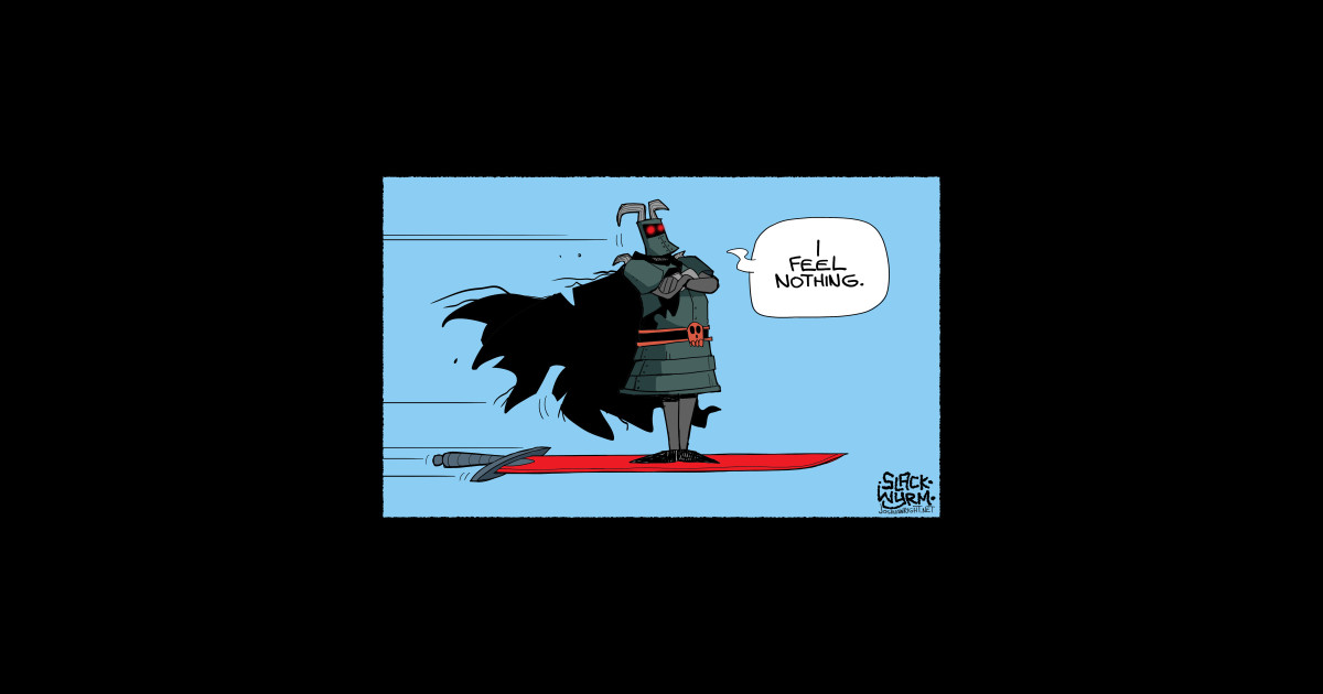 Lord Edgegod feels nothing - Slack Wyrm - Sticker | TeePublic