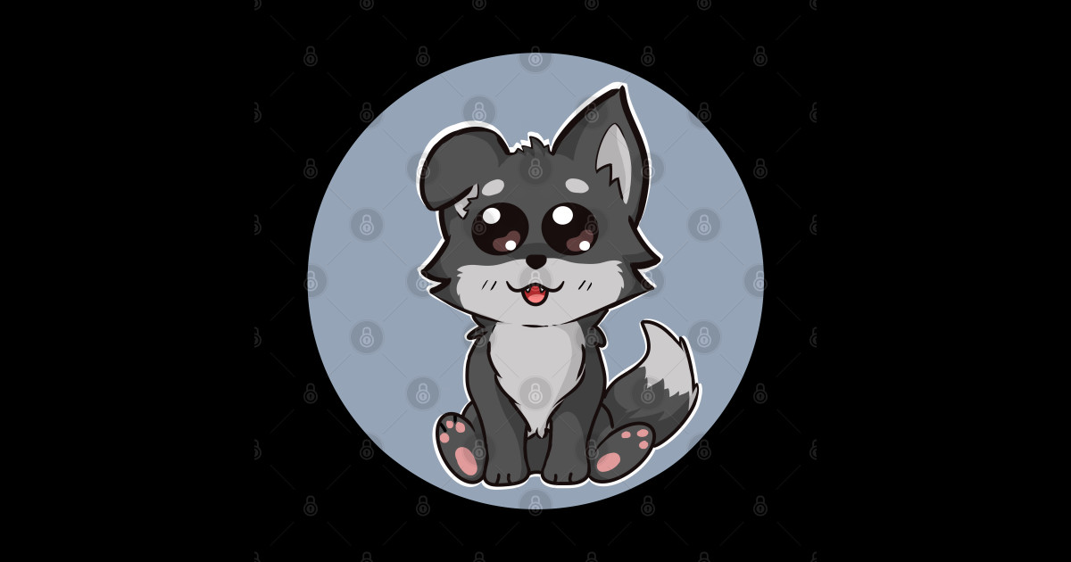 Chibi Wolf - Chibi Wolf - Sticker | TeePublic