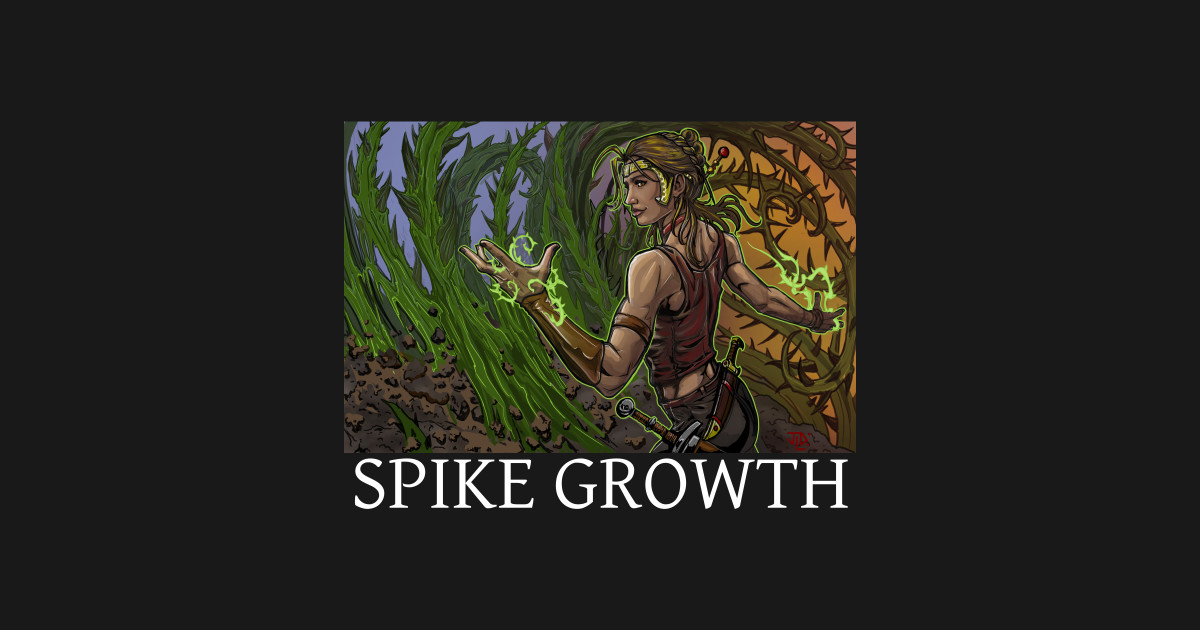 Caverns & Creatures: Spike Growth - Dungeons And Dragons - T-Shirt ...