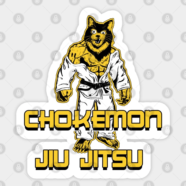 Funny Chokemon Jiu Jitsu - Jiu Jitsu - Sticker | TeePublic
