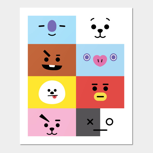 BT21 ALL-IN-ONE - Bts - Posters and Art Prints | TeePublic