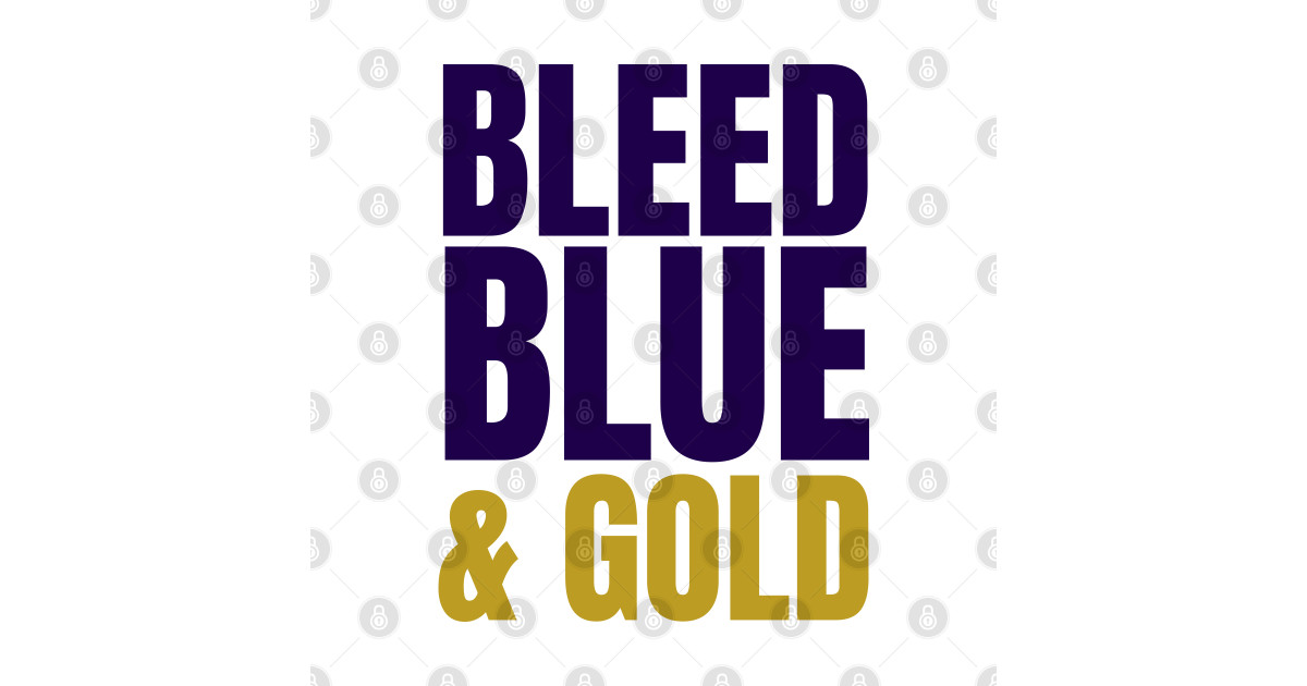 We Bleed Blue And Gold - We Bleed Blue And Gold - T-Shirt | TeePublic
