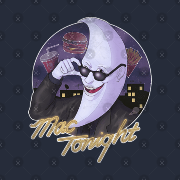 Mac Tonight Moon Man McDonald's (Distressed) - Mac Tonight - T-Shirt | TeePublic