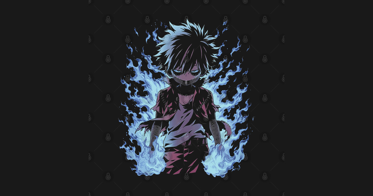 Dabi My Hero Academia Blue Fire - Dabi - T-Shirt | TeePublic