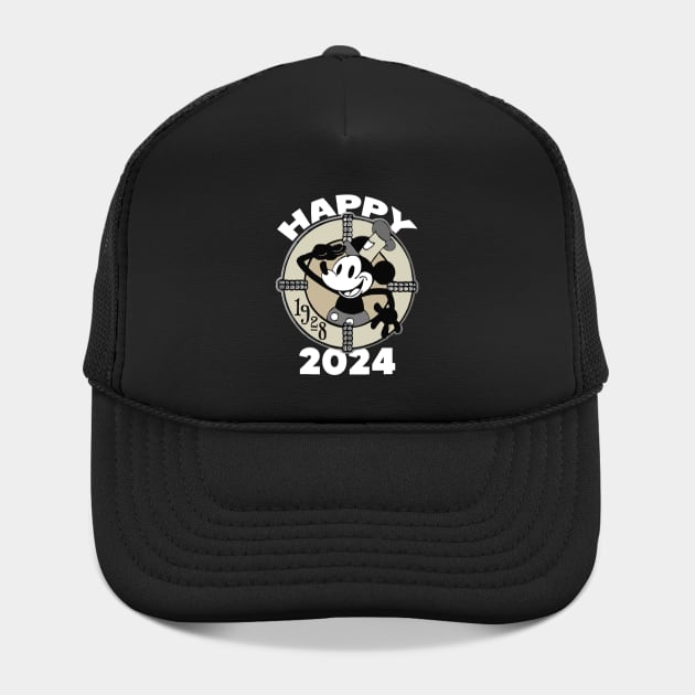 Steamboat Willie. Happy 2024 - Steamboat Willie - Hat | TeePublic