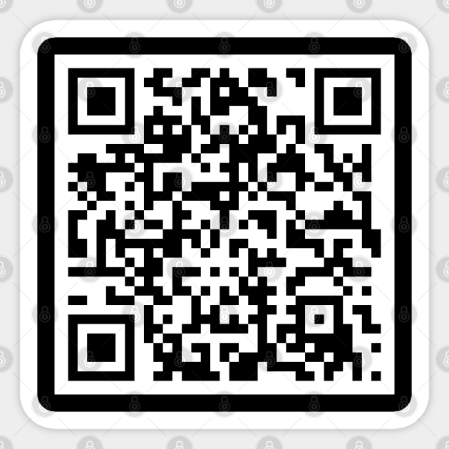 Fuck You QR Code - Middle Finger - Sticker | TeePublic