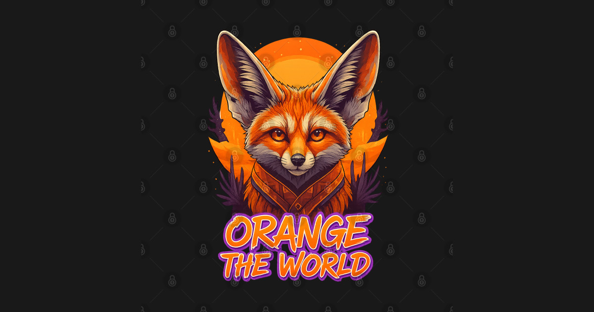 Orange the World – Fennec Fox Empowerment Design - Orange The World ...