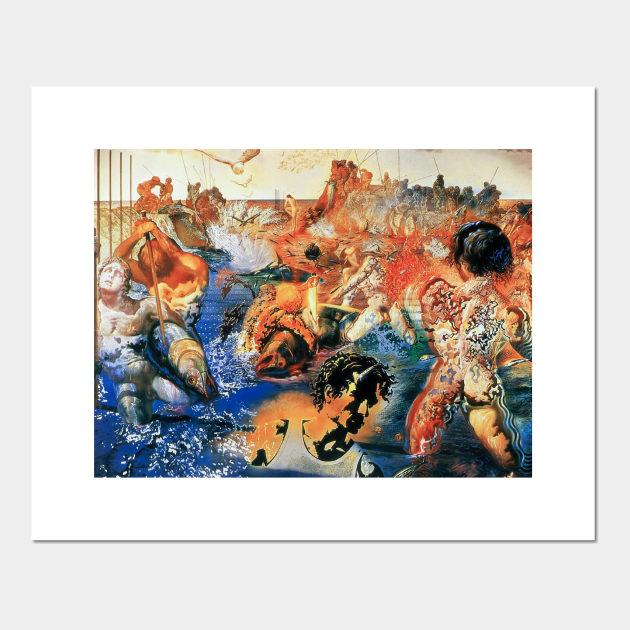 Painting Tuna Fishing Salvador Dali T-Shirt T-Shirt - Salvador Dali ...