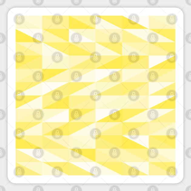 Messy yellow triangles texture - Yellow Texture - Sticker | TeePublic