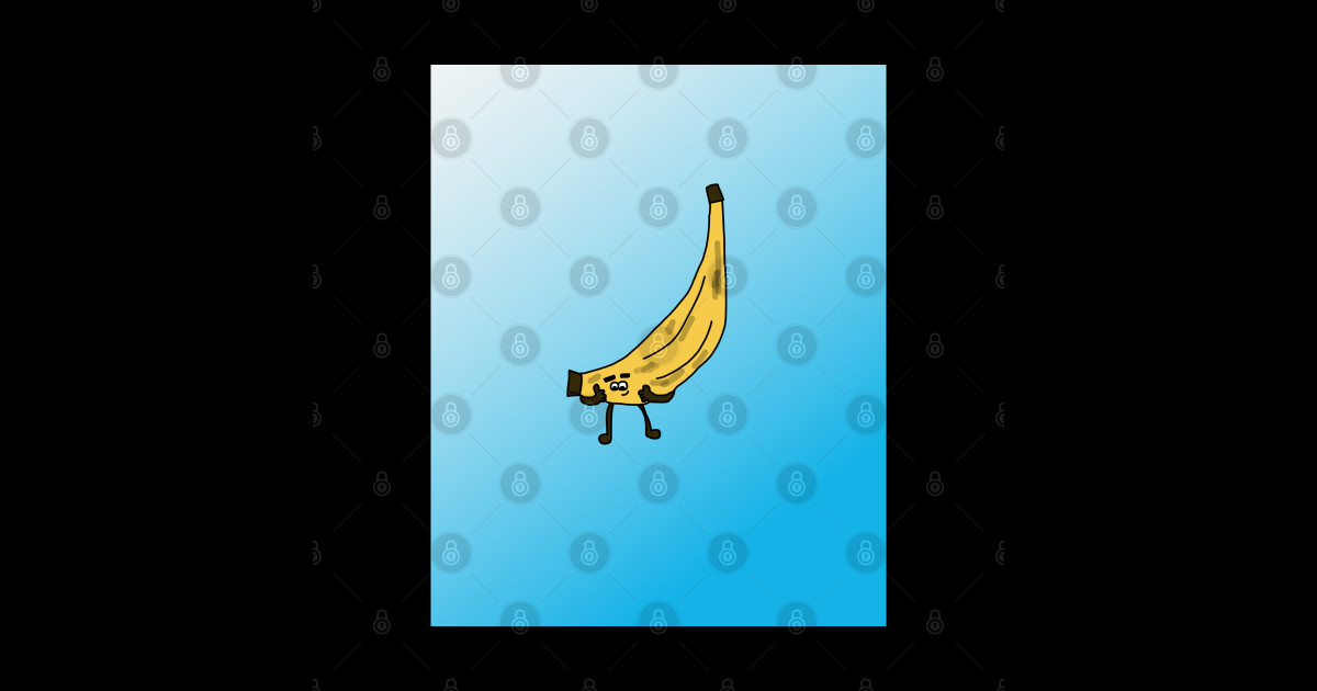 Hilarious Banana - Quirky Fruit Design - Funny Banana - Sticker | TeePublic