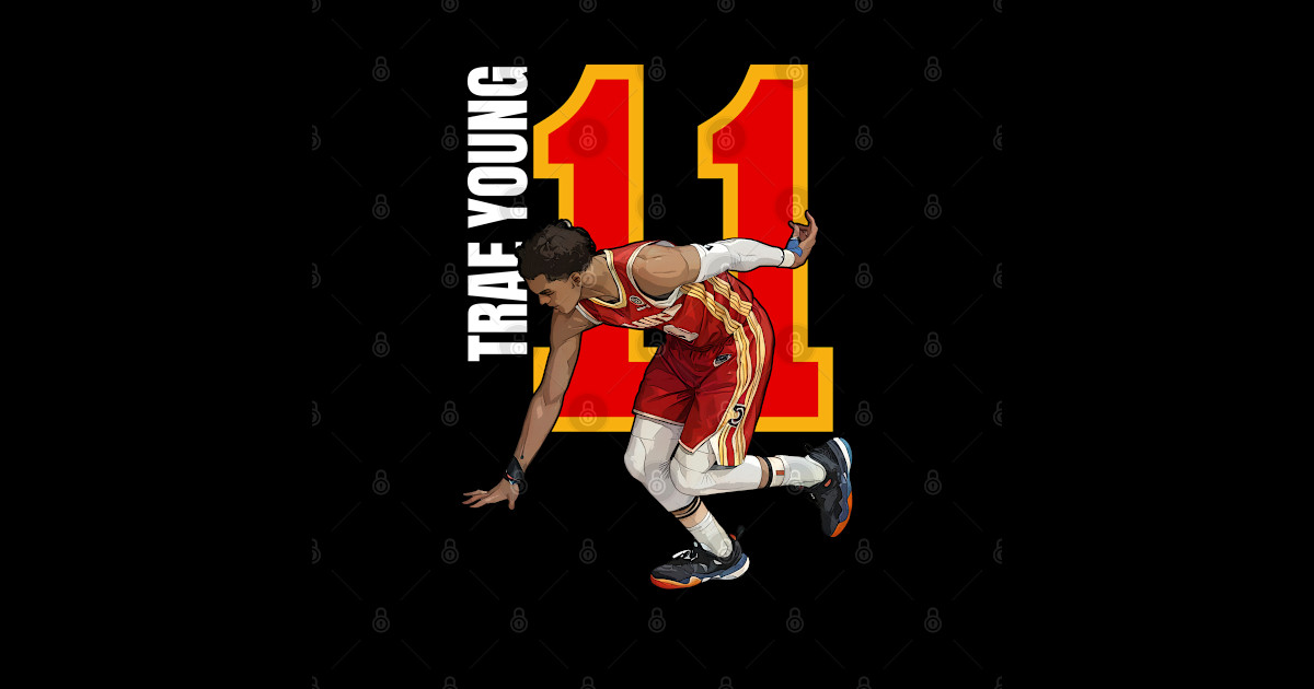 Trae Young 11 too Small basketball - Trae Young - Sticker | TeePublic