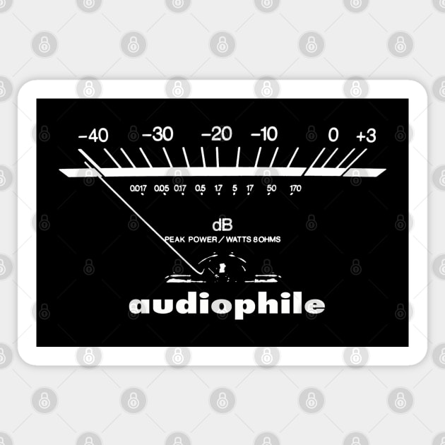 Audiophile VU Meter Design - Audiophile - Sticker | TeePublic