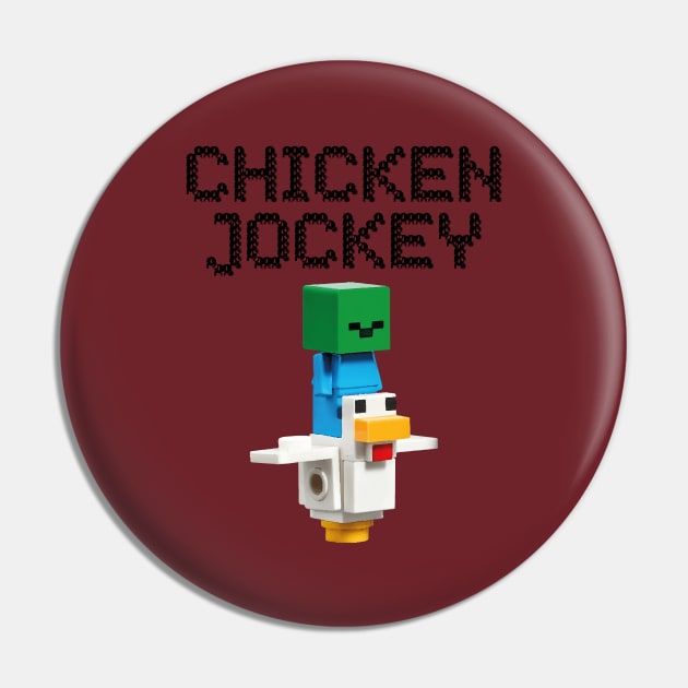 chicken jockey minecraft - Chicken Jockey Minecraft Cute - Pin | TeePublic