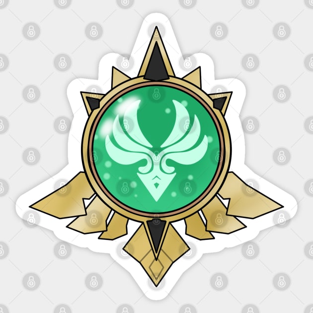 Mondstat Anemo Vision - Genshin Impact - Sticker | TeePublic
