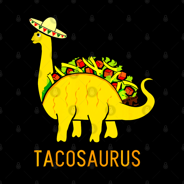 Tacosaurus Shirt Funny Taco Dinosaur - Taco Dinosaur - Tapestry | TeePublic