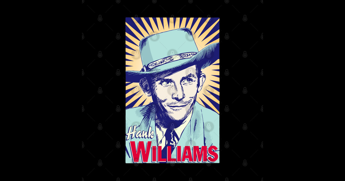 hank - Hank Williams - Sticker | TeePublic
