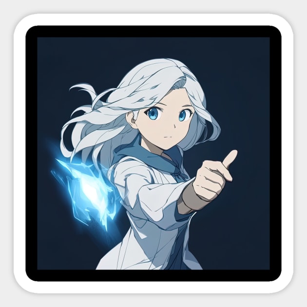 Light element | Anime style - Light Element - Sticker | TeePublic