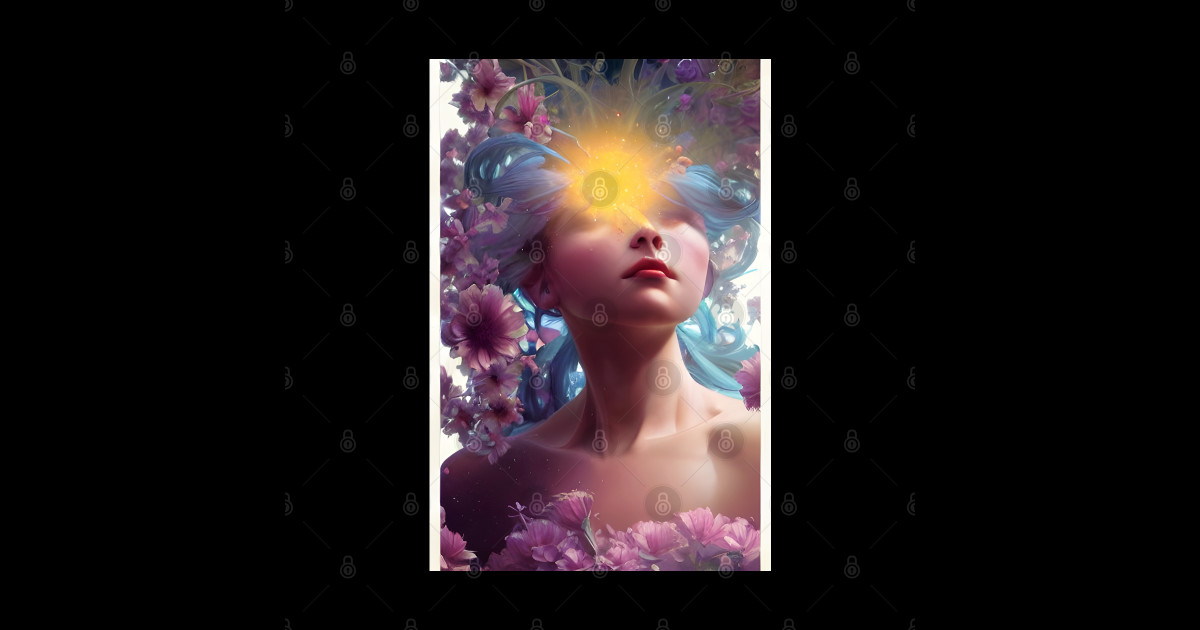 Vicky has her head in the floral clouds - Head In The Clouds - Sticker ...