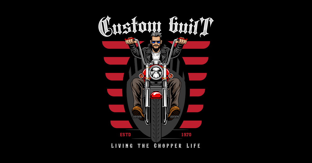 Living The Chopper Life - Chopper Motorcycle - Sticker | TeePublic
