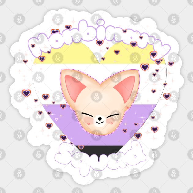 Nonbinary Foxyin - SKZOO PRIDE - Stray Kids - Sticker | TeePublic