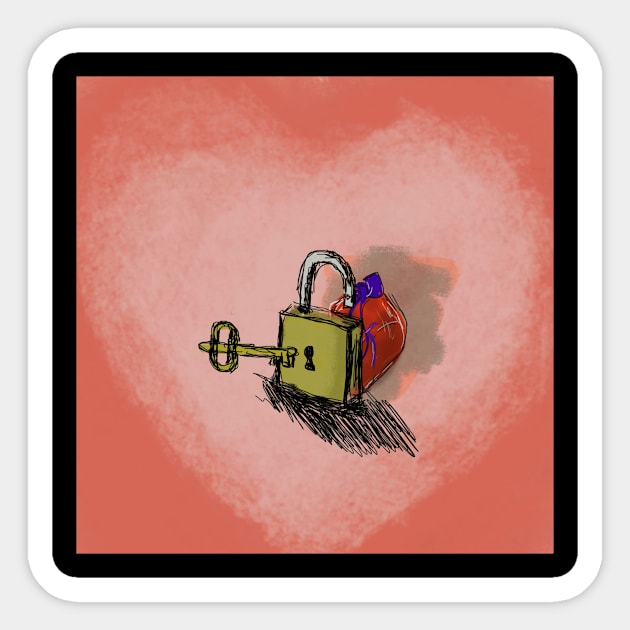 Locked in Love - In Love - Sticker | TeePublic
