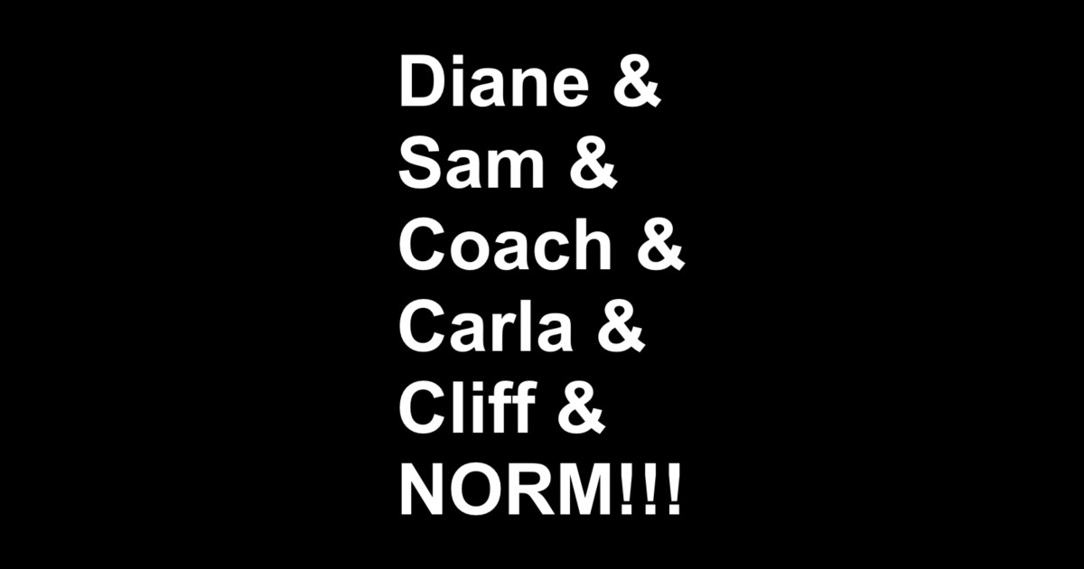 Cheers Character List - Sam Malone - Sticker | TeePublic