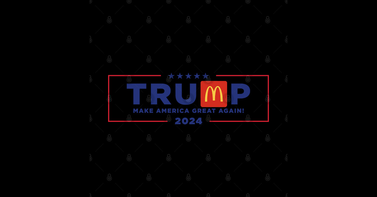 Trump McDonald’s Maga Donald's Funny Slogan - Magadonalds - Sticker ...