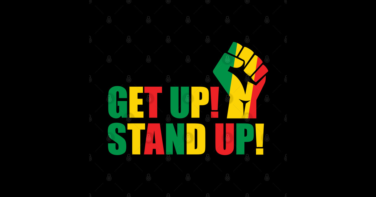Get up! Stand up! - Rasta - Sticker | TeePublic