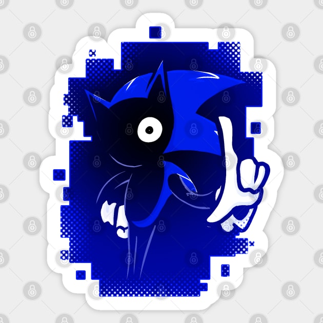 FNF SONIC EXE CYCLOPS.ISO - Cyclops Sonic - Sticker | TeePublic