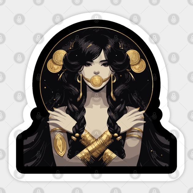 Damane gold version - The Wheel Of Time - Sticker | TeePublic