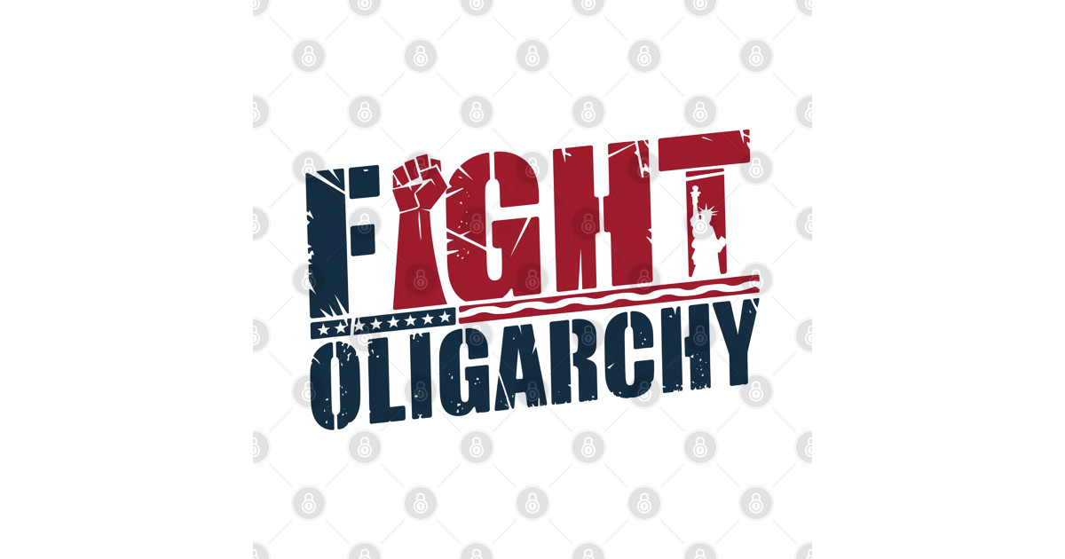 FIGHT OLIGARCHY - FIGHT WITH LIBERTY STATUE - Fight Oligarchy - T-Shirt ...