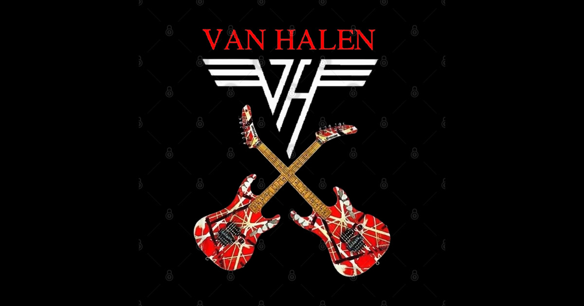 Van Halen Guitars Van Halen Sticker Teepublic