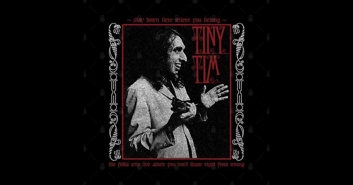 Tiny Tim Tiptoe Through the Tulips - Musician - Sticker | TeePublic