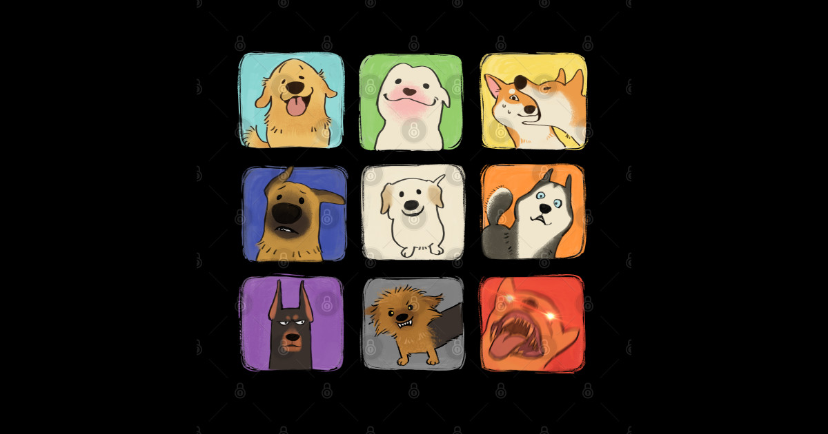 Doggo Alignment Chart - Dog - Posters and Art Prints | TeePublic