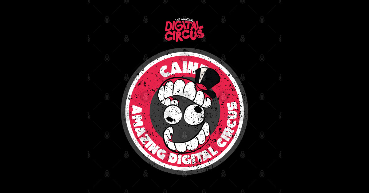 CAINE CIRCLE EMBLEM: THE AMAZING DIGITAL CIRCUS (GRUNGE STYLE) - The ...