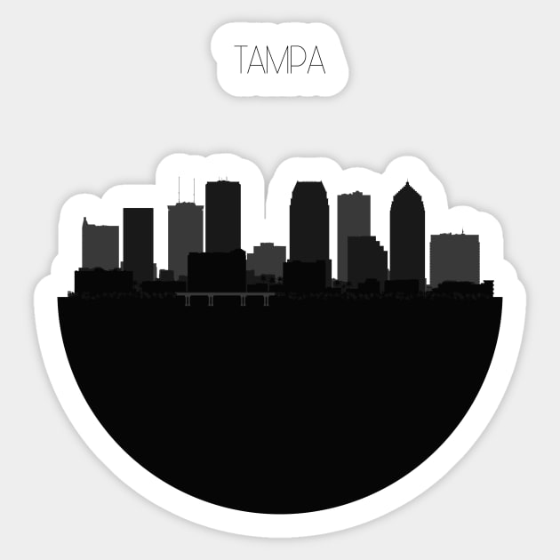 Tampa Skyline - Tampa - Sticker | TeePublic