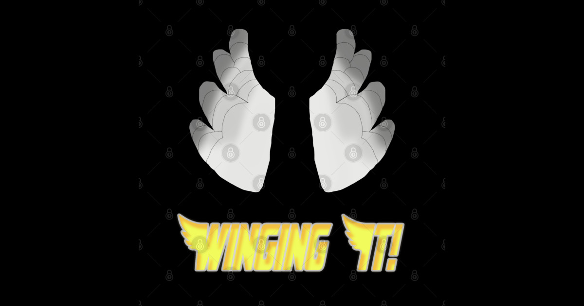 Winging It - Wings - Sticker | TeePublic
