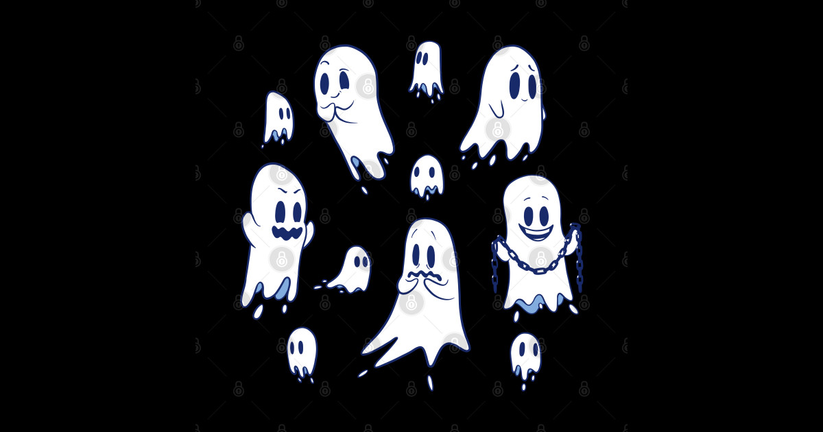 Ghosty Ghosts - Ghosts - Sticker | TeePublic