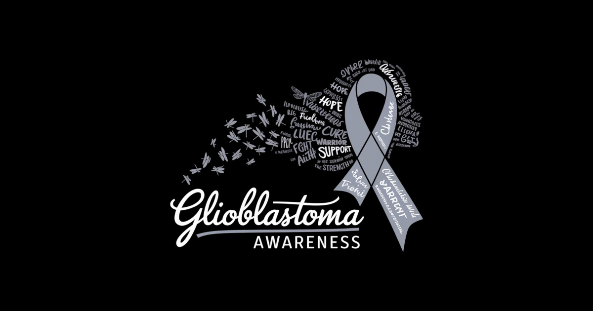 Glioblastoma Awareness Gray Woman Face Faith Love - Face Faith Love ...