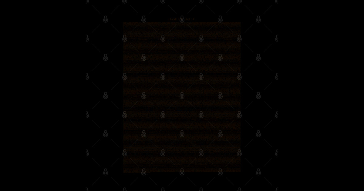 "HAMLET" (4 Act Play) - William Shakespeare - History Art - Sticker ...