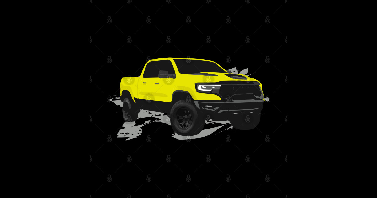 Yellow Ram Trx - Ram Pickup - Sticker | TeePublic