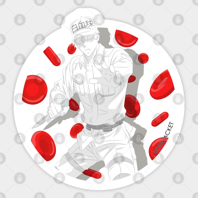 The Cell Soldier - Cells At Work - Sticker | TeePublic