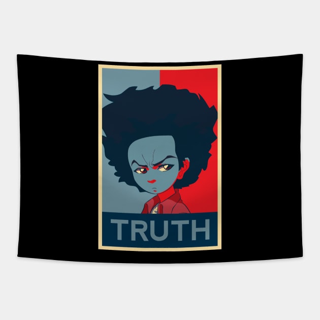 Truth - The Boondocks Huey Freeman - Tapestry | TeePublic