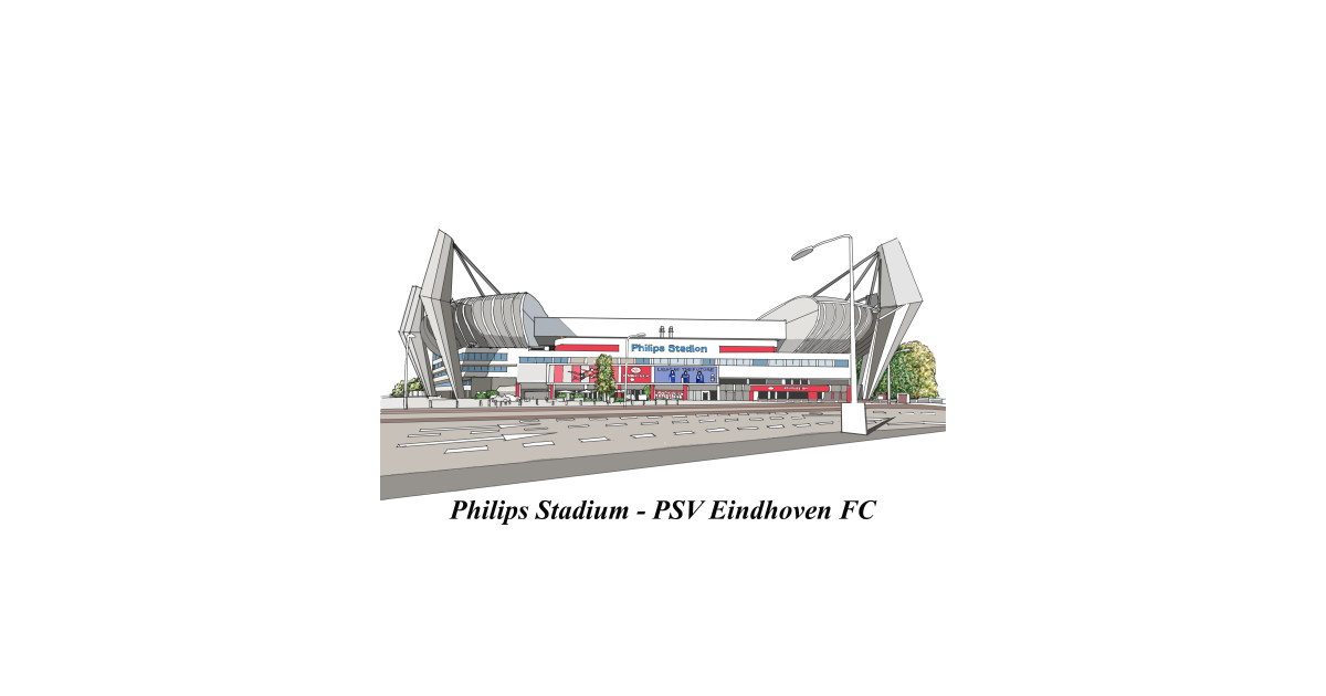 Drawing of Philips Stadium @ PSV Eindhoven FC - Stadium - T-Shirt ...