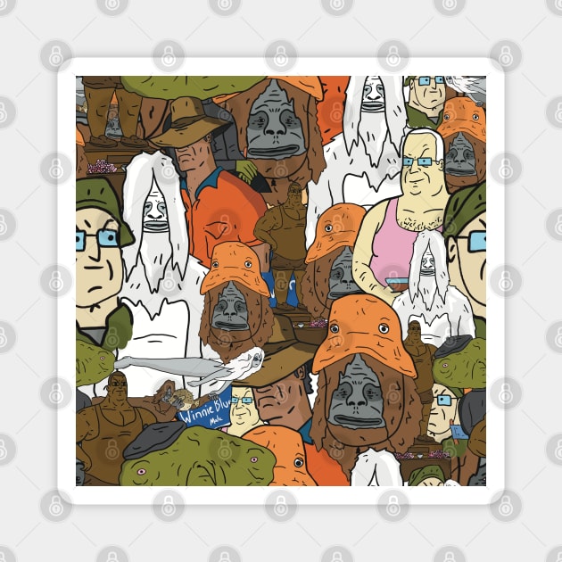 Sassy The Sasquatch And Friends Sassy The Sasquatch Magnet Teepublic