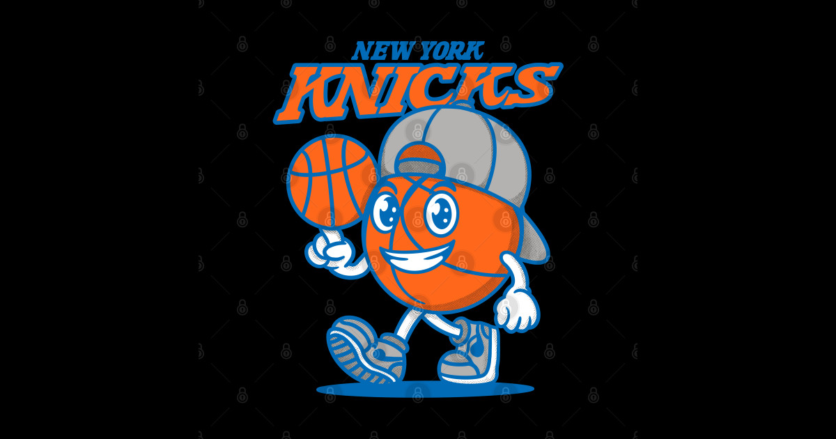 Knicks Mascot Cartoon - Knicks - Sticker | TeePublic
