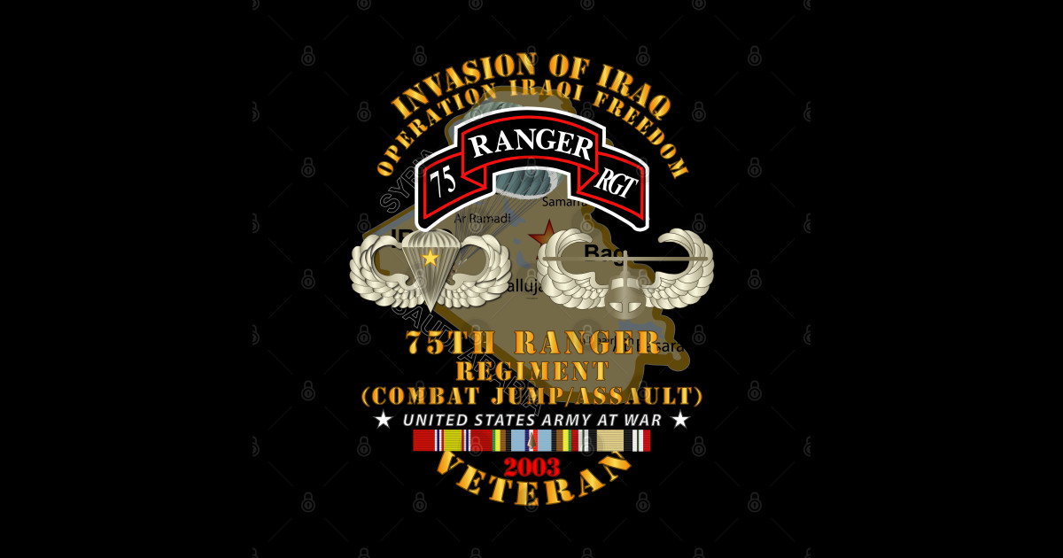 75th Ranger Regiment - Combat Jump - Assault - OIF - Invasion - 2003 w ...