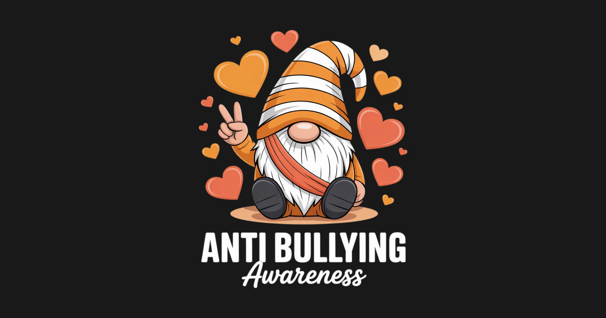 Anti Bullying Awareness Month Orange Ribbon Gnome - Anti Bullying ...