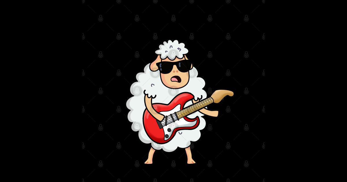 We Wool Rock You Funny Sheep Pun - Sheep Puns - Sticker | TeePublic